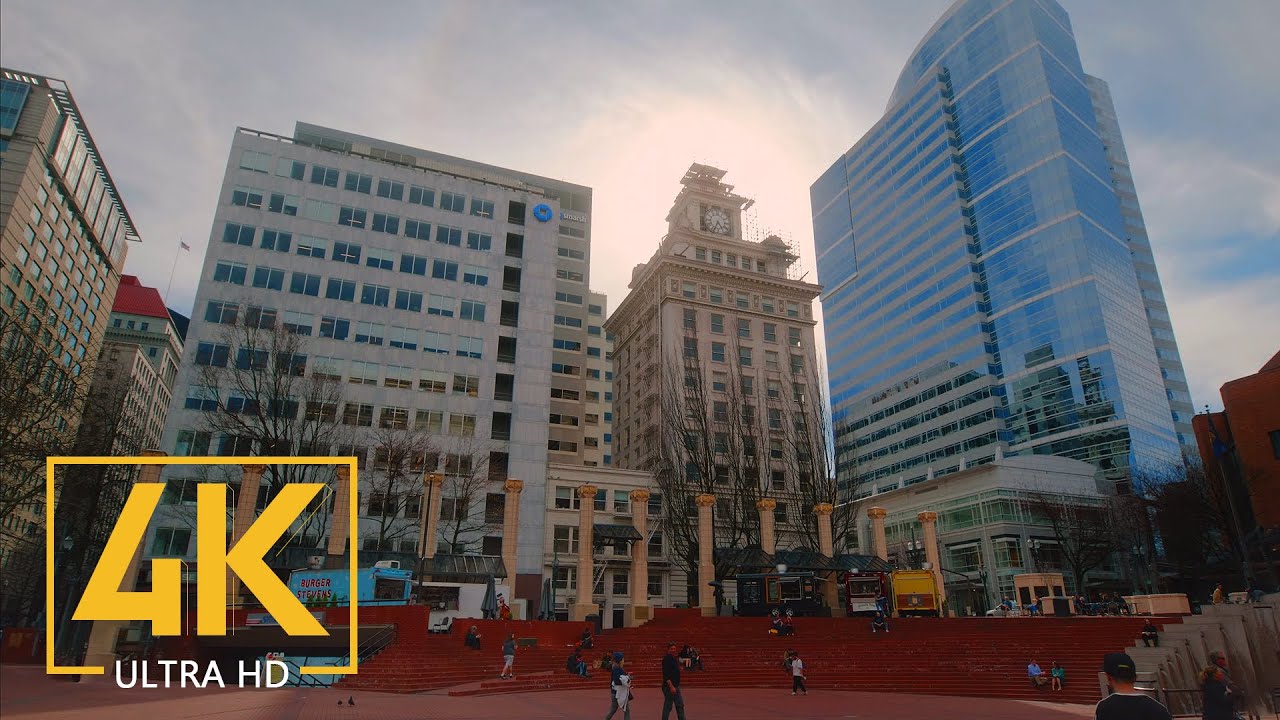Portland Downtown in 4K, Oregon - City Life Video - Short Preview - YouTube