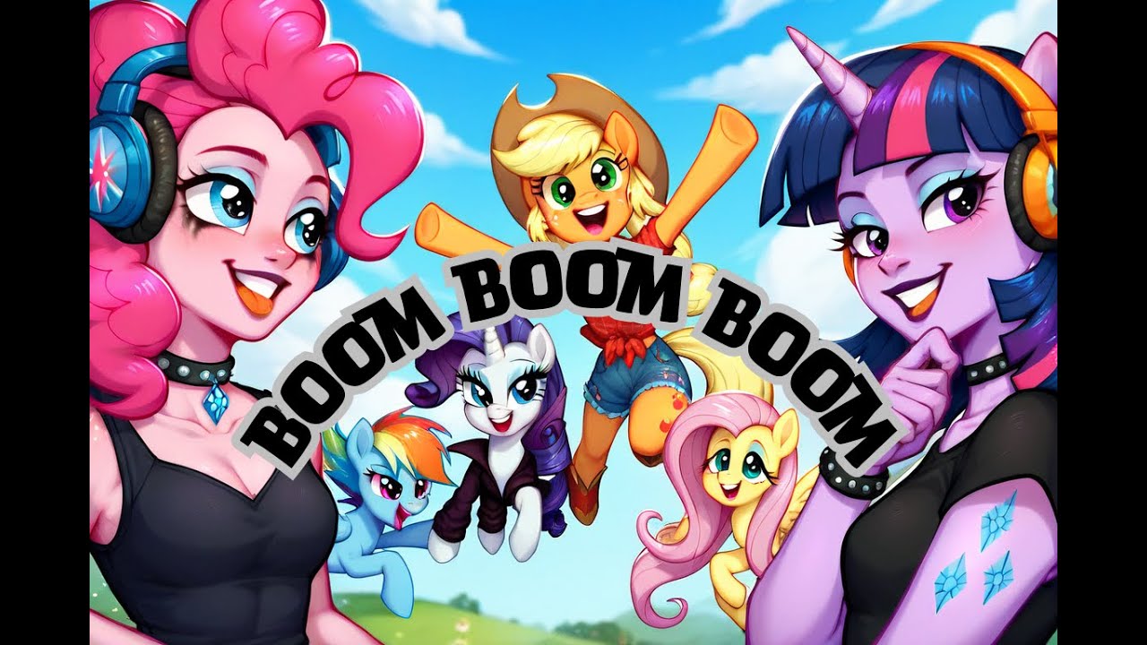 My Little Pony "Boom Boom Boom" Techno Dance Remix ~ AI Assisted - YouTube
