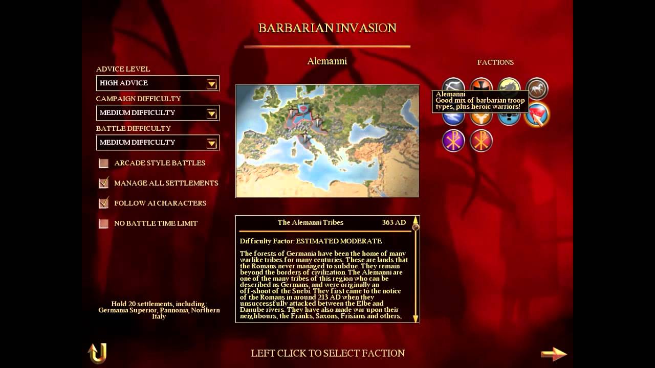 Rome Total War BI обзор фракций - YouTube