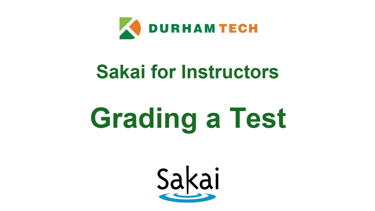 For Instructors: How to Grade Tests - YouTube
