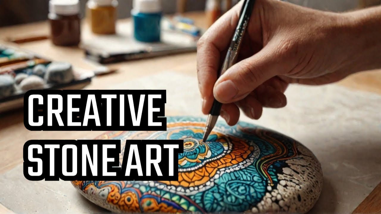 Creative Stone Art: Turning Rocks into Beautiful Masterpieces - YouTube