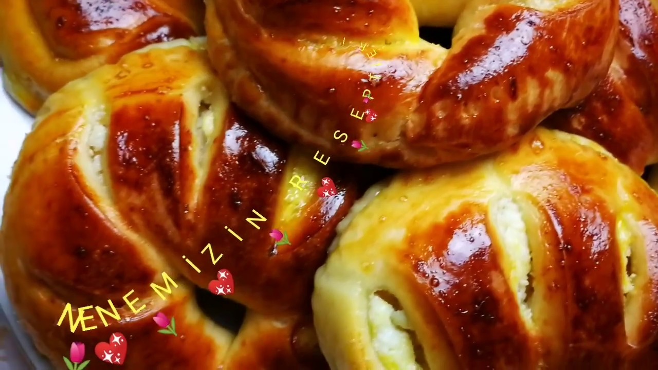 ŞİRİN KESMİKLİ, VE HEYVA CEMLİ BULKALAR.БУЛОЧКИ С ТВОРОГОМ И С АЙВОВЫМ ...