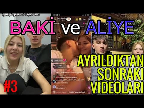 BAKİ VE ALİYE AYRILDILAR ayrıldıktan sonraki videolari - YouTube