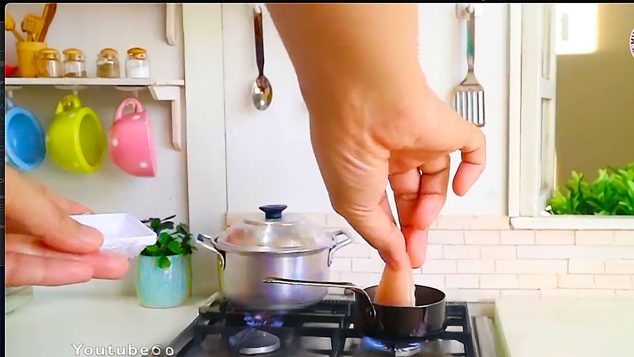 Mushroom Soup [ MINI REAL FOOD COOKING] MINIATURE COOKING | Kitchen Toy ...