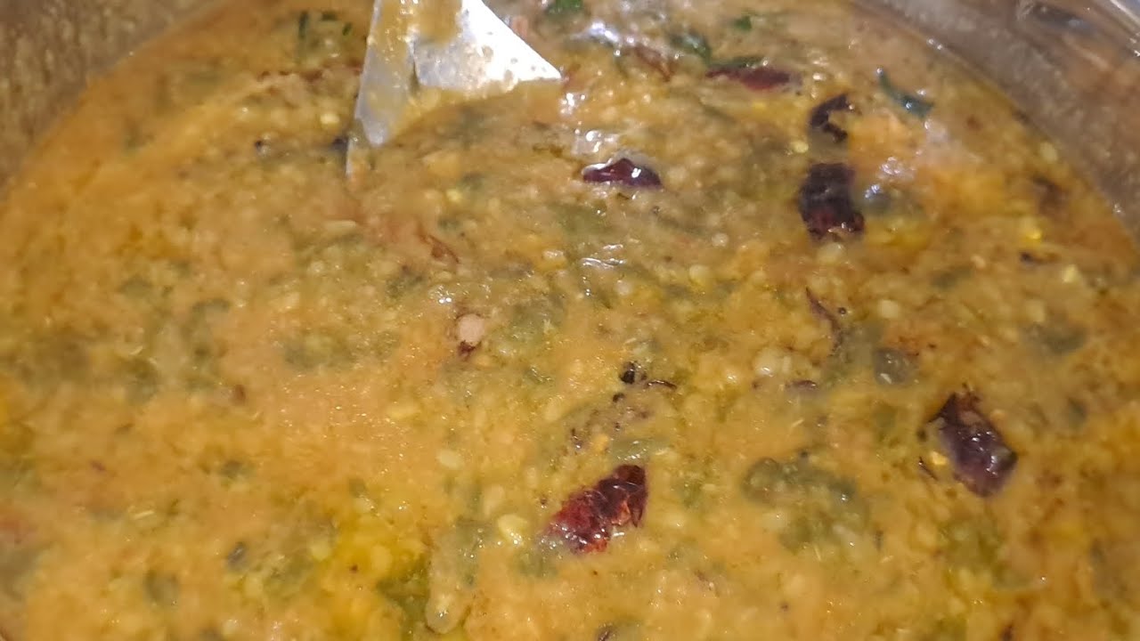tasty palakura pesarapappu at home | spinach Dal | SP Foods | - YouTube
