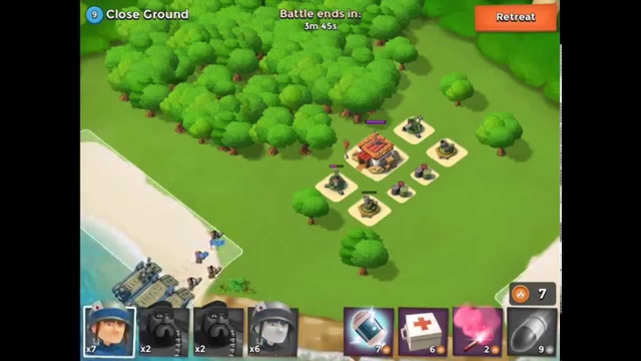 Boom Beach Level Guide - Close Ground Walkthrough! - YouTube