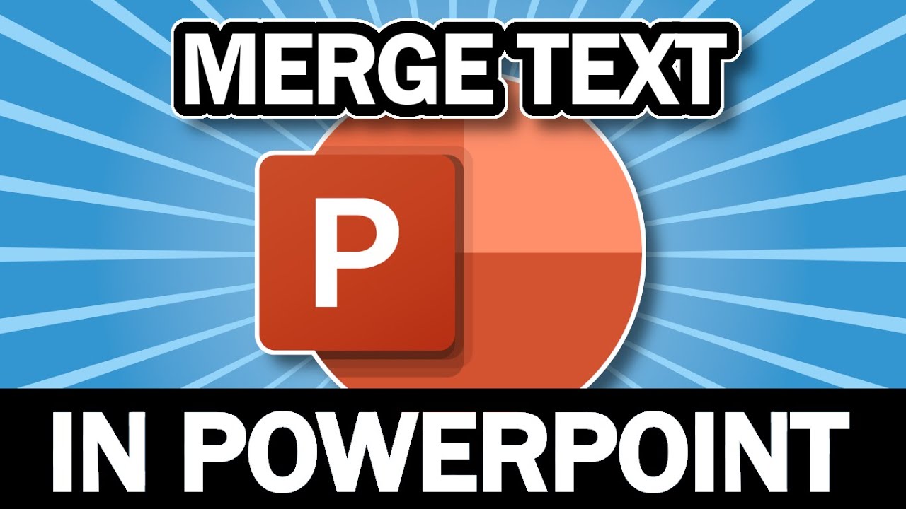How To Merge Text With Background In Powerpoint - YouTube