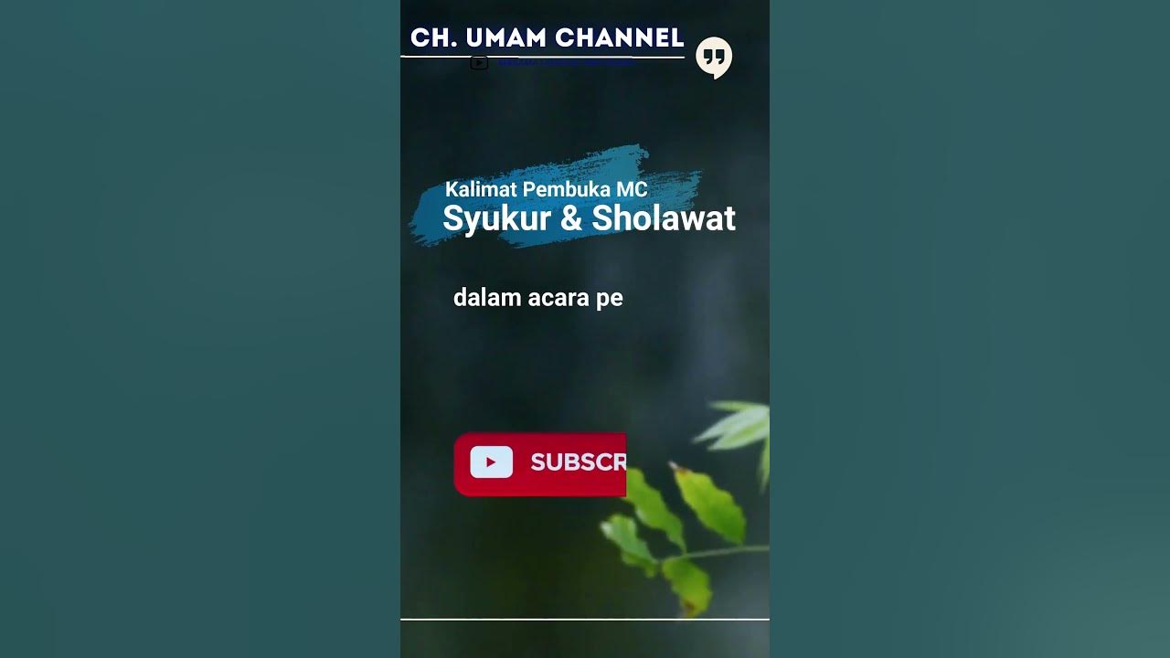 Yuk Belajar!!! Kalimat Pembuka MC, Tips MC Pemula - YouTube