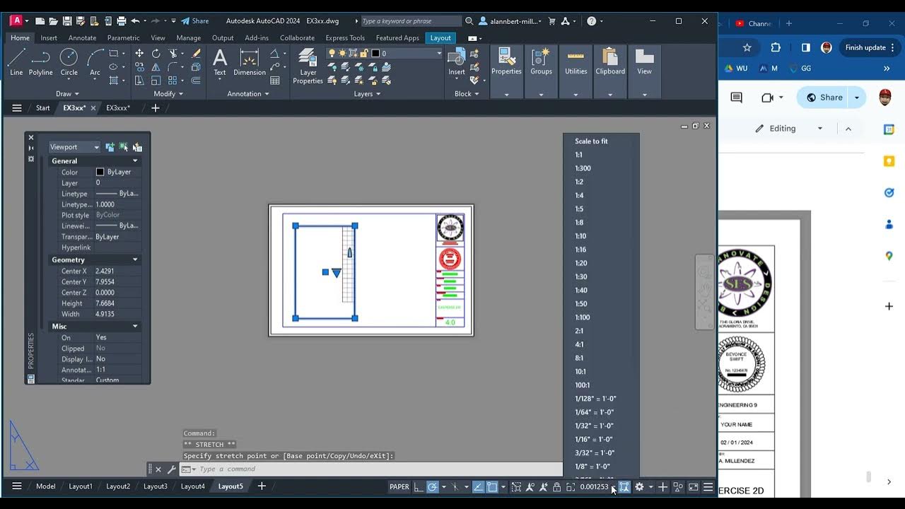 ACAD36 Multiple Viewports (MVIEW object) - YouTube