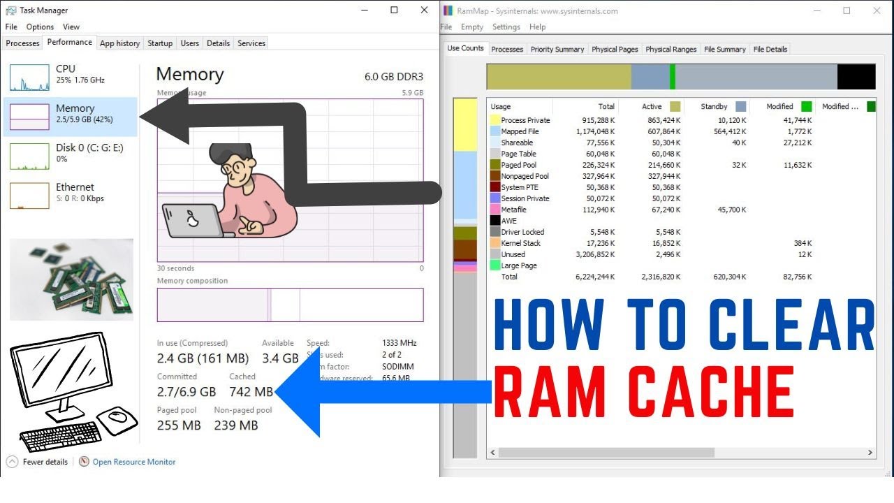 How to Clear RAM Cache in Windows & Make PC Faster! 🚀 ! - YouTube