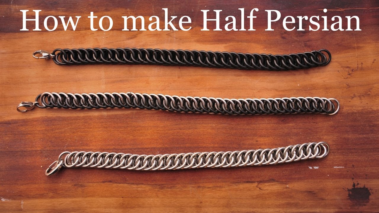 how to make a half Persian chain - YouTube