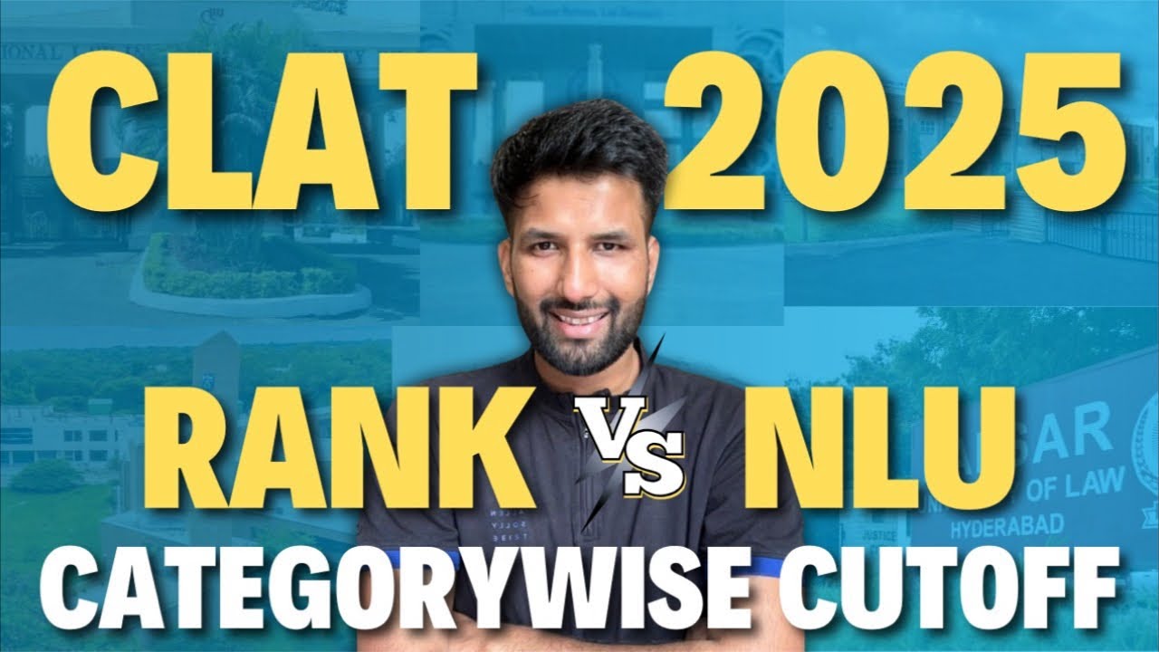 CLAT Rank Vs NLU l Categorywise Cutoff #clat2025 #clat #clatcounselling ...