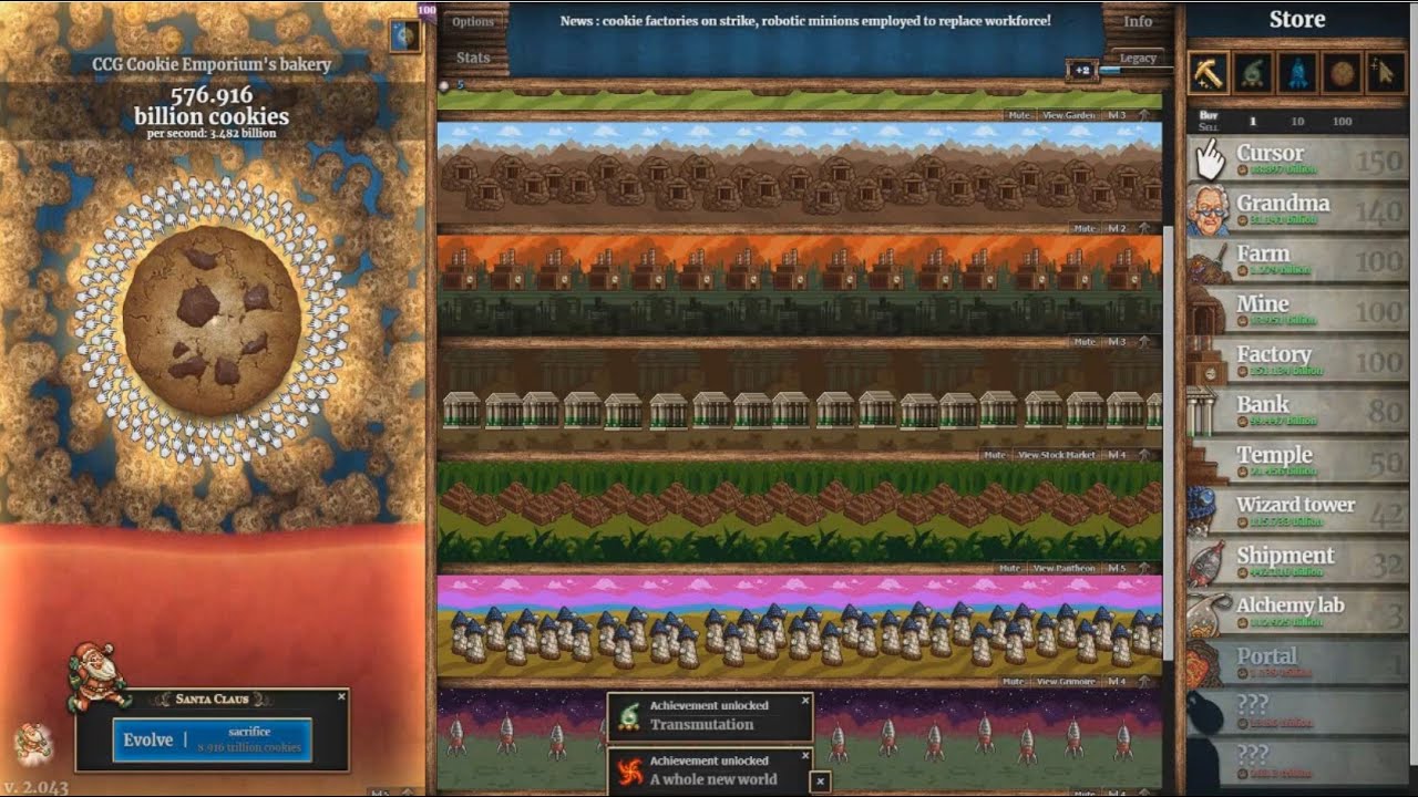 Portals & Alchemy Labs?! - Cookie Clicker Episode 4 - YouTube