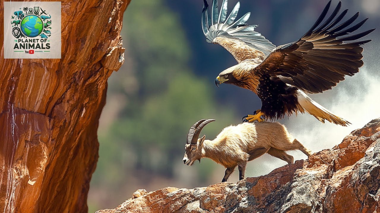 Golden Eagle Hunting Mountain Goat: The Legendary Predators On Sky ...
