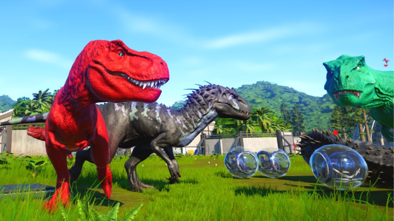 T Rex COLOR PACK Vs Spinosaurus, Carno Breakout & Fight Dinosaurs ...