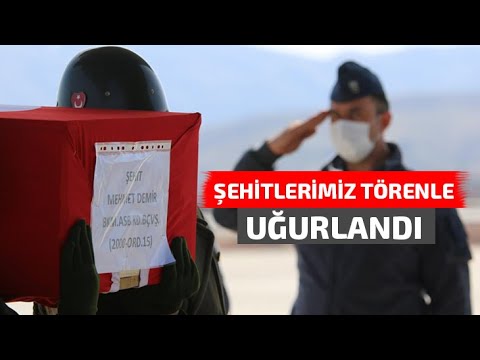 Şehitlerimiz Törenle Uğurlandı