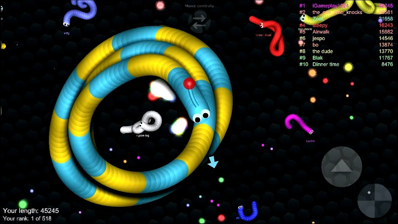 Slither.io - Biggest Snake High Score and First || Android/iPad/iOS ...
