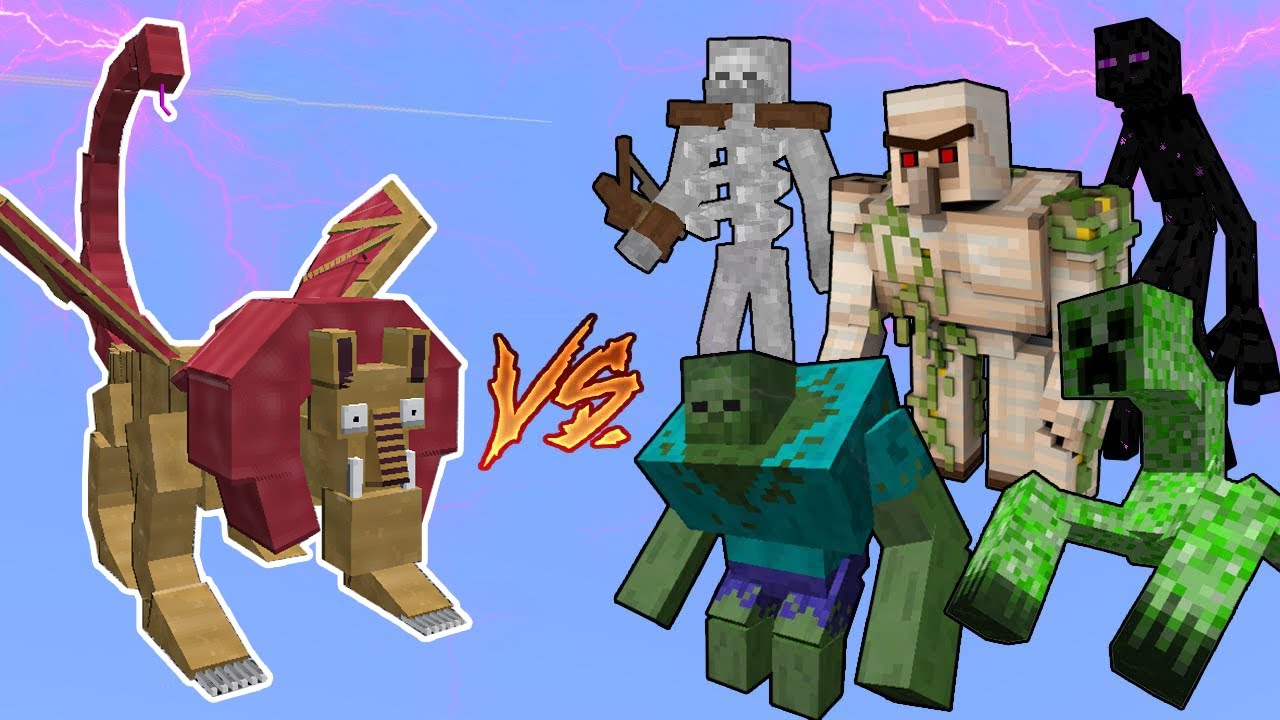 Manticore Vs. Mutant Monsters in Minecraft - YouTube