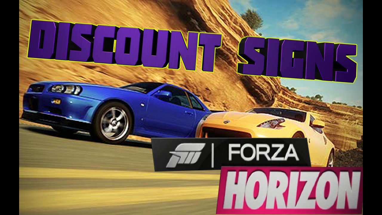 Forza Horizon Discount Sign Locations - YouTube
