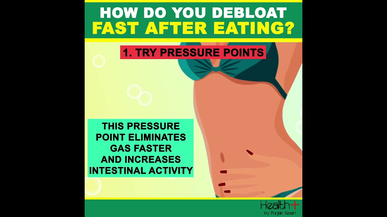 How do you Debloat fast after eating - YouTube