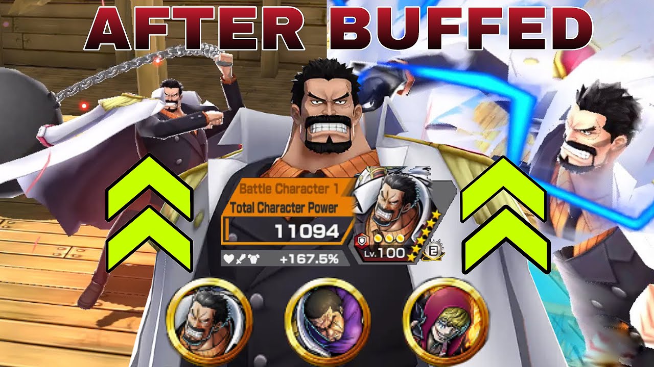 Absolutely Monster Prime Monkey D. Garp After Buffs Gameplay ~ One ...
