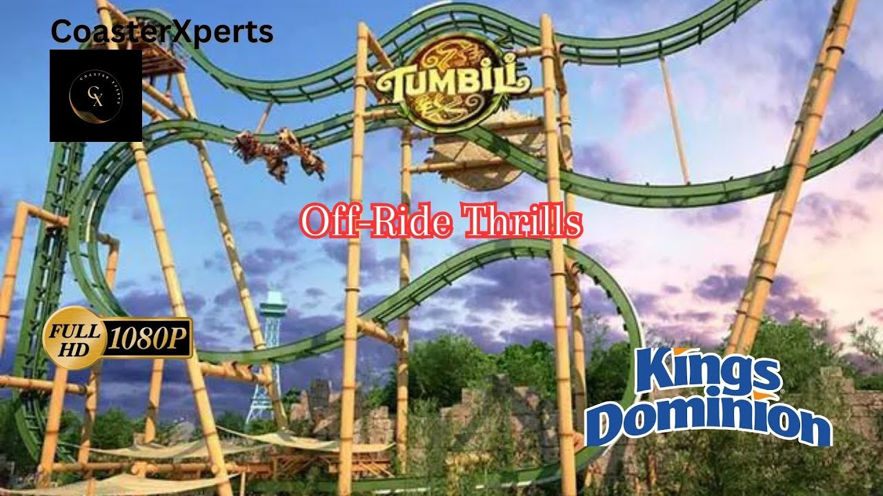 Tumbili Roller Coaster Off-Ride Thrills 🎢💥 Kings Dominion, Virginia! # ...