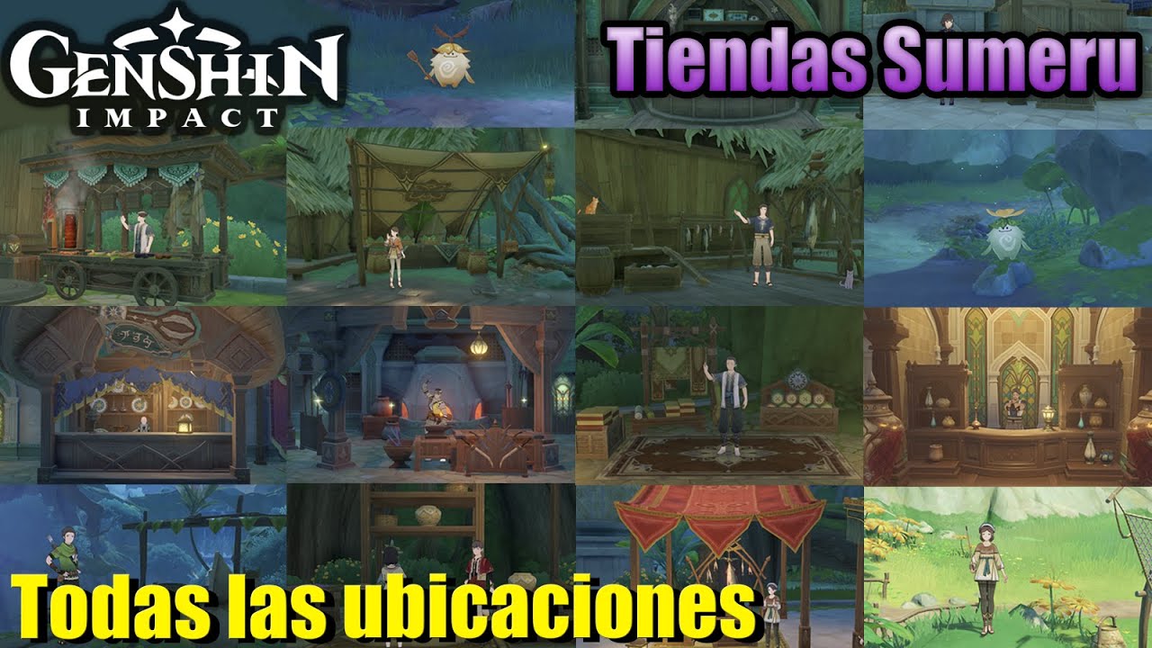 Tiendas de Sumeru🛒 | Versión 3.0 | Genshin Impact - YouTube