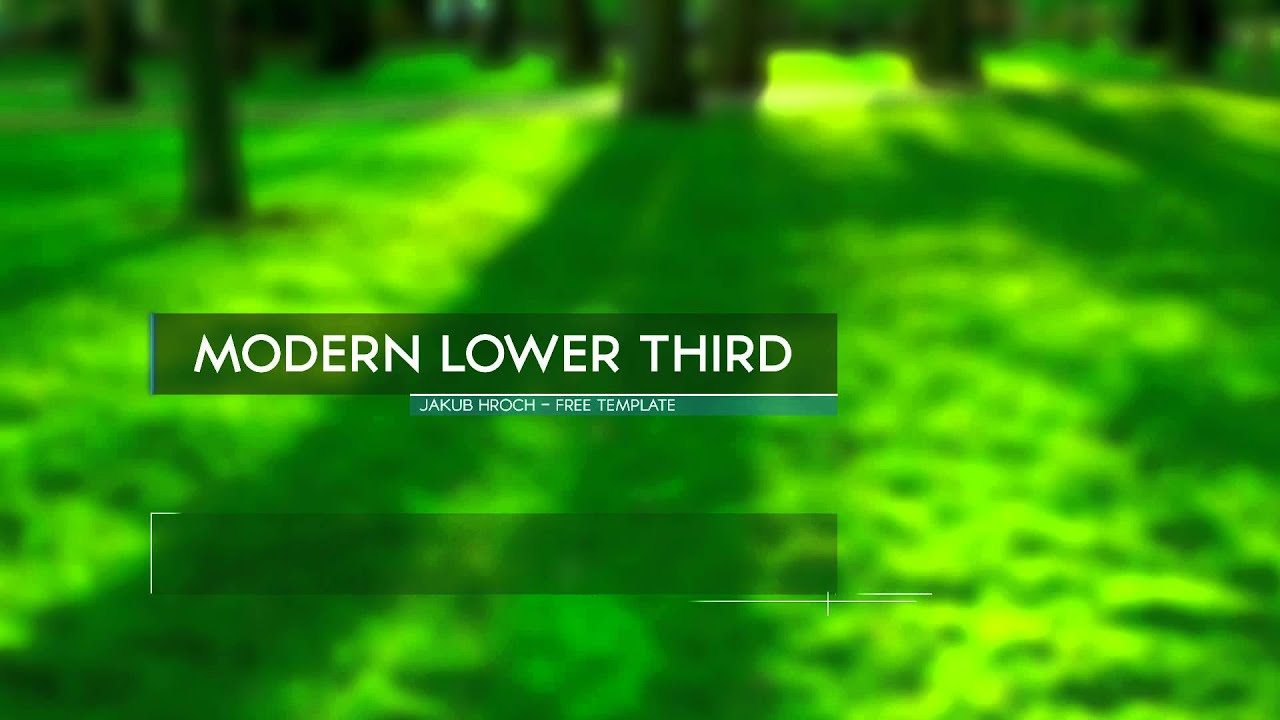 Adobe After Effects - Lower Third Pack #10 |FREE TEMPLATE| - YouTube
