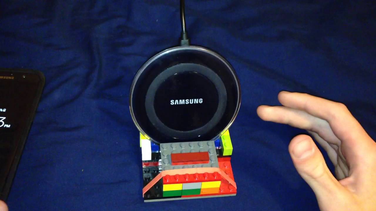 Homemade lego wireless charging stand - YouTube