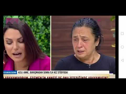 Acılı anne hem kendi ağladı hemde Ece Üneri ağlattı.