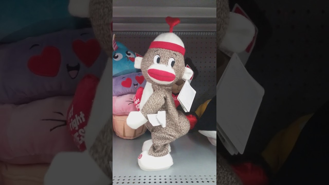 Gemmy animated dancing twerking Valentine sock monkey - YouTube