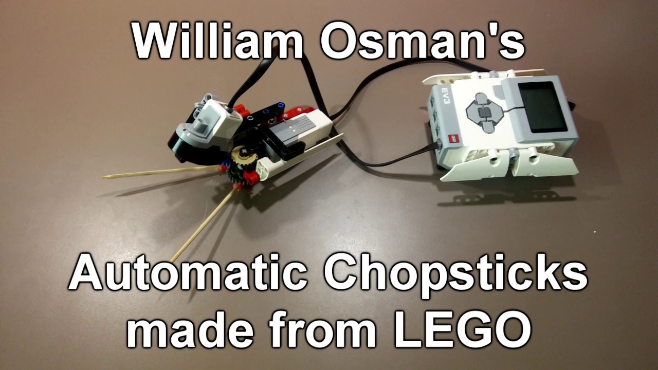 William Osman's Chopsticks made from LEGO - YouTube