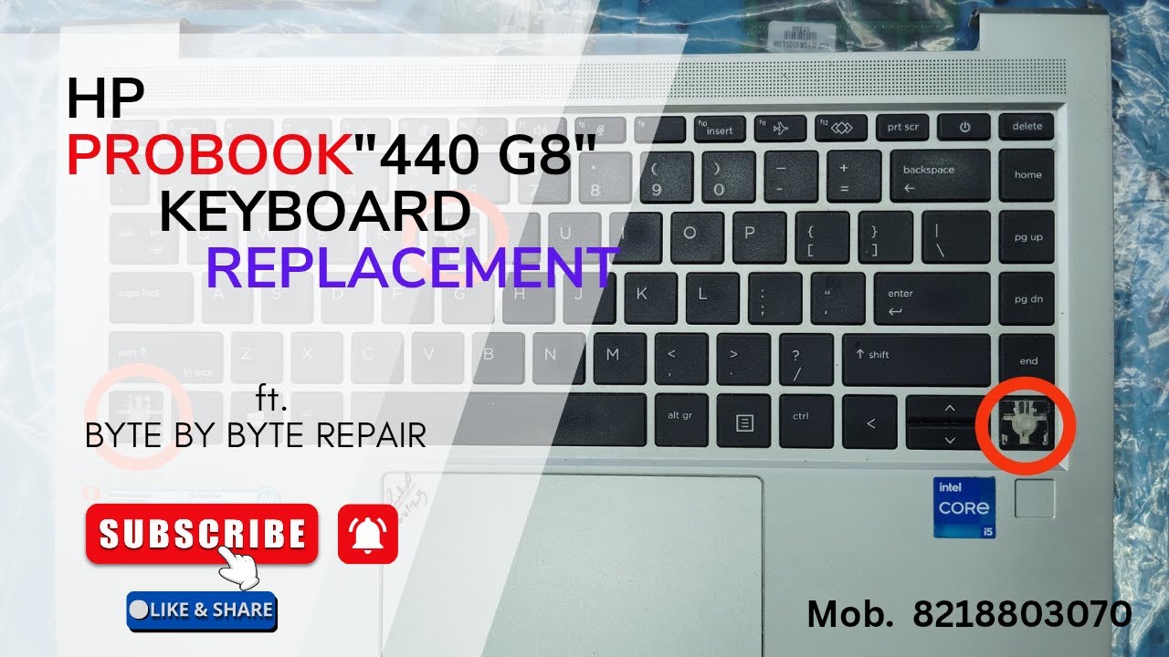 "HP ProBook 440 G8 Keyboard Replacement Guide Step-by-Step Tutorial ft ...