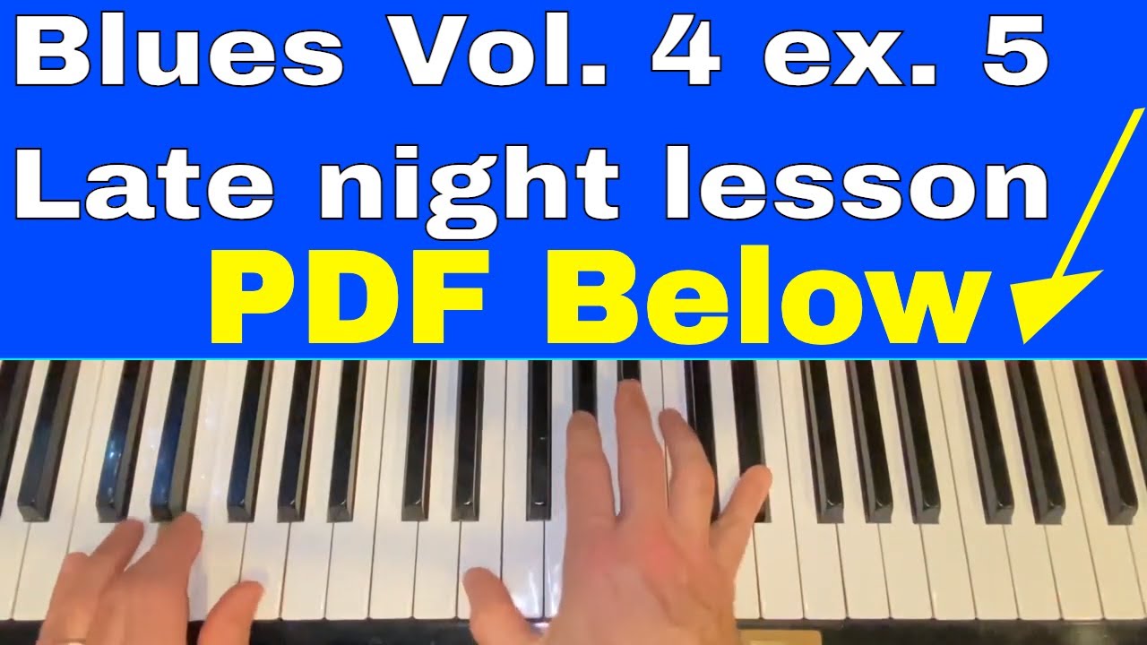 Blues Piano Tutorial Lick and Lesson from Vol. 4 (pdf in description ...