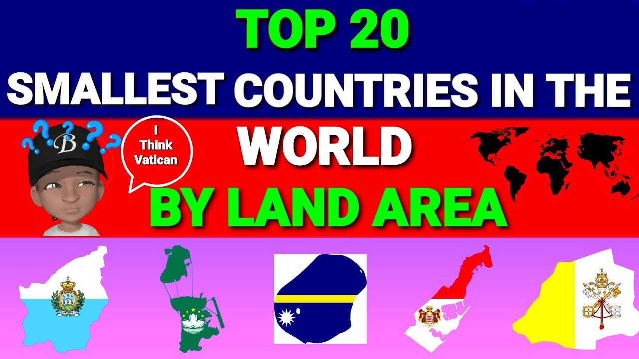 Smallest Countries in the World | Smallest Countries by Land Area | Top ...