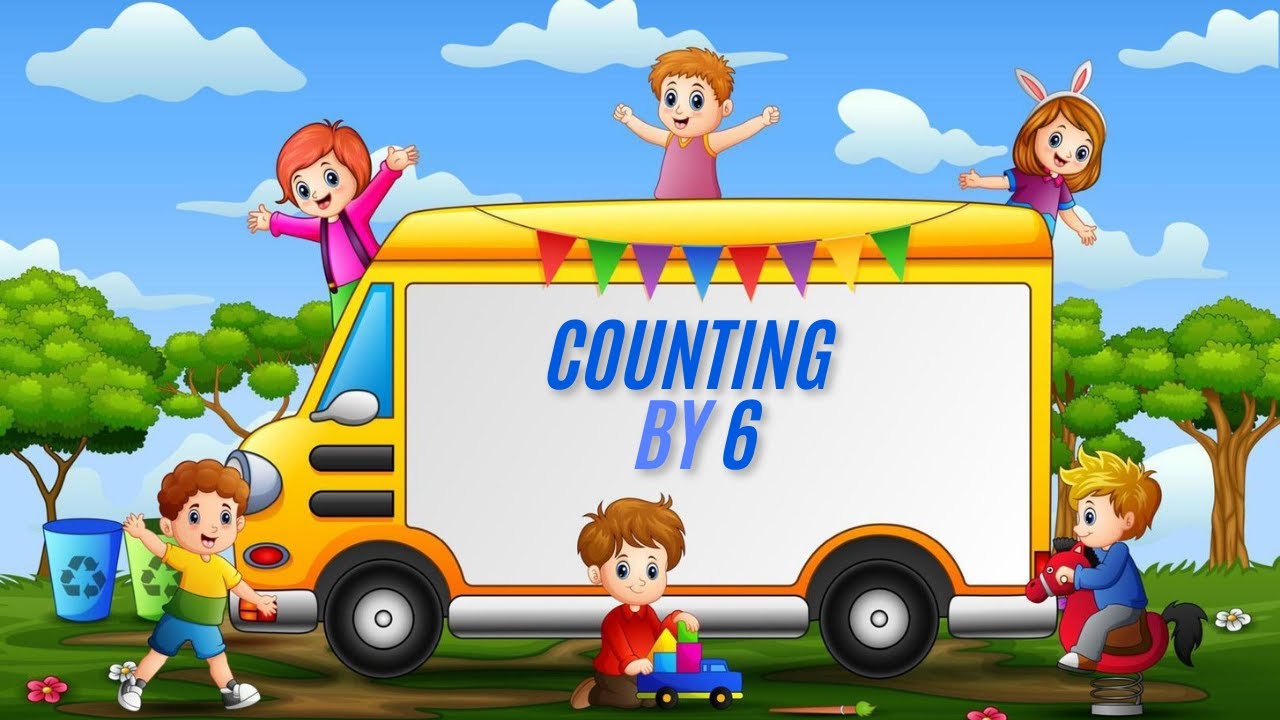 Counting by 6 | गिनती 6-6 की कविता | 6 سے گننا | Fun Learning for Kids ...