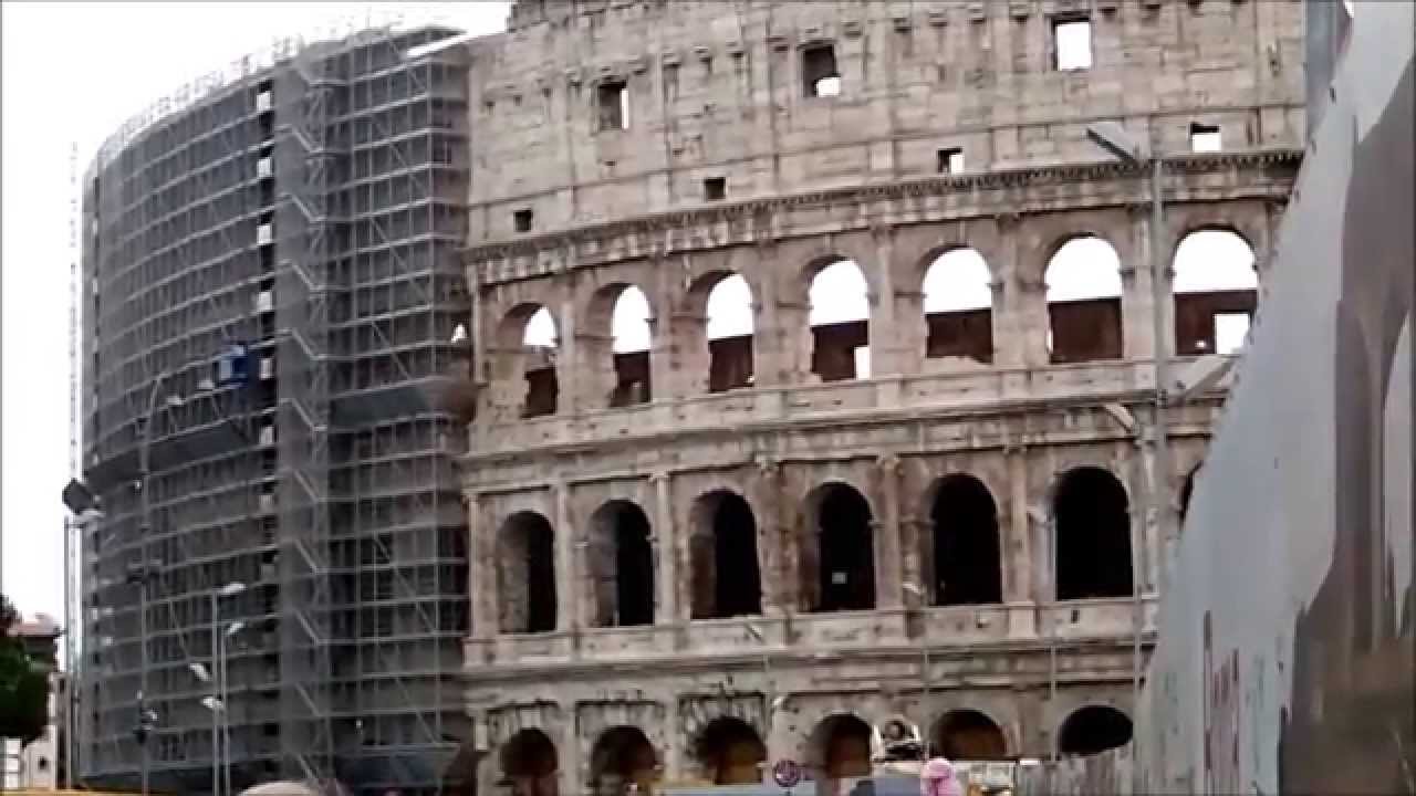 Voyage en Italie vestiges romains le colisée Rome - YouTube
