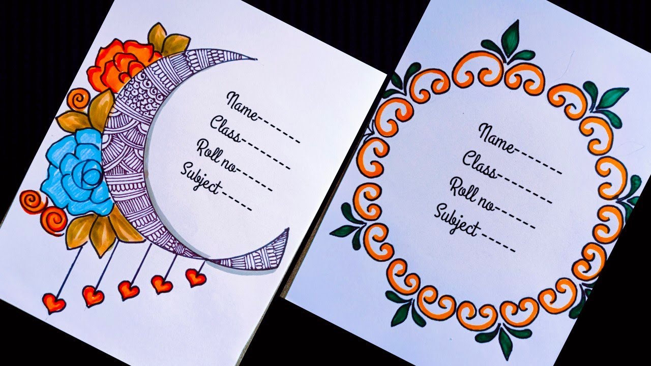 2 Circle ⭕ Design For Project /Project Work Designs /Project Design ...