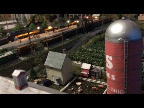 Model RR N Scale Update #72 - Added Evemodel light posts, farm animals ...
