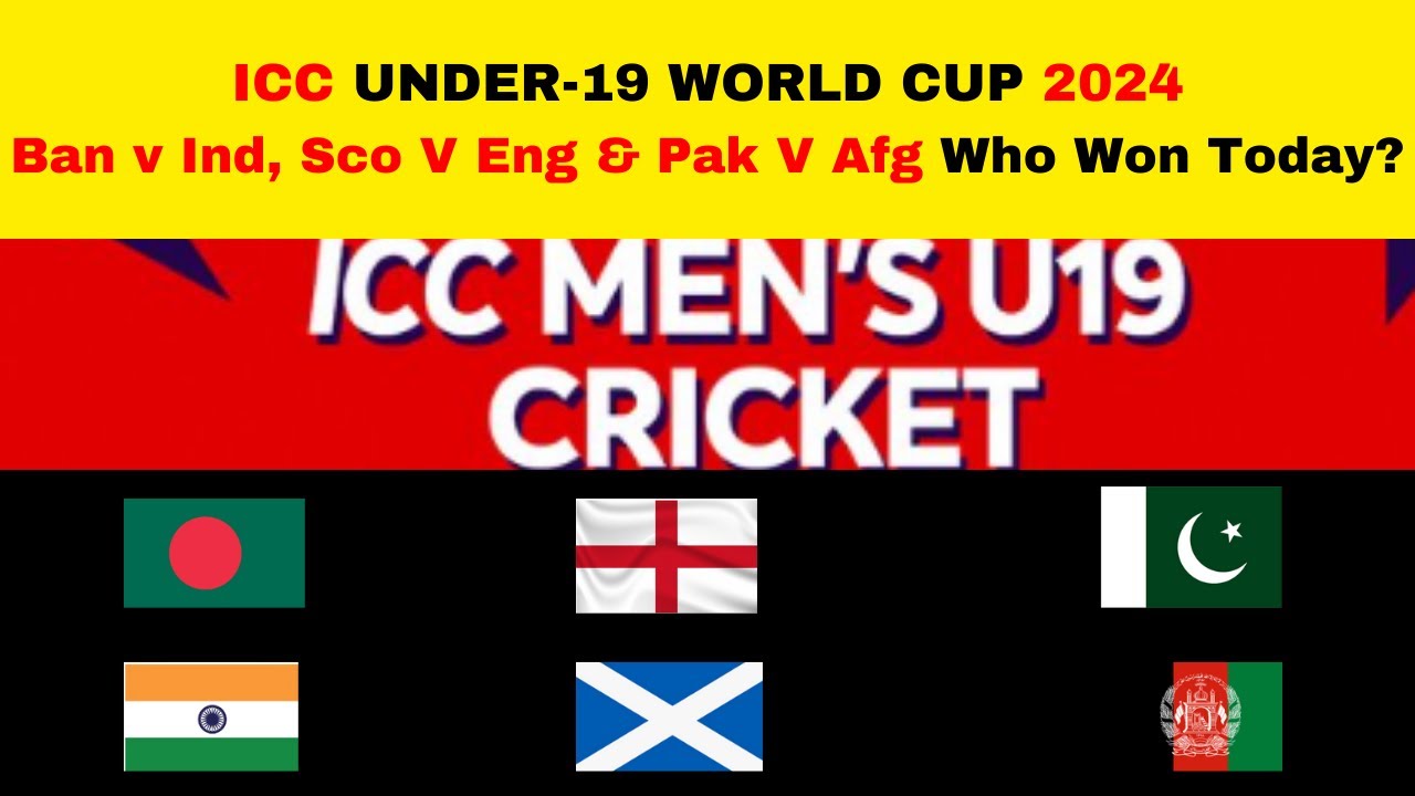 ICC Under-19 World Cup | Today Match | Sani Cricket | World Cup - YouTube