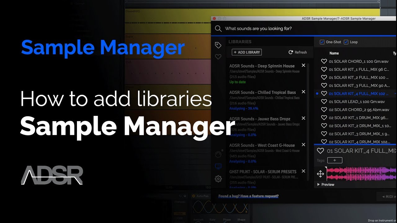 How to add sample libraries to ADSR Sample Manager ( + FREE plug-in ...