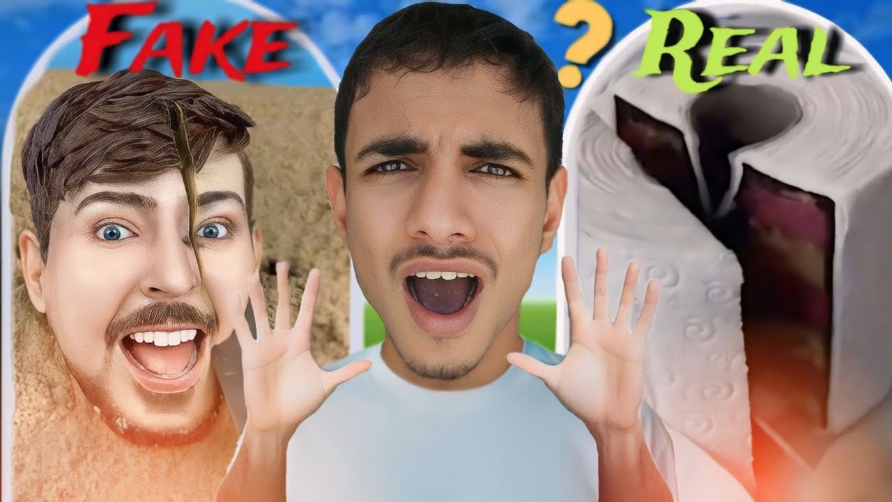 Fake vs real ''MR Beast's Fake Cake.|| OMG. - YouTube
