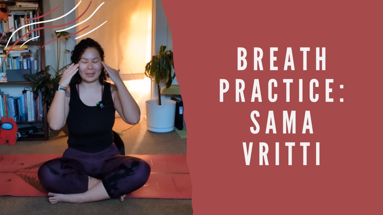 Calming five minute breath exercises - sama vritti breath - YouTube