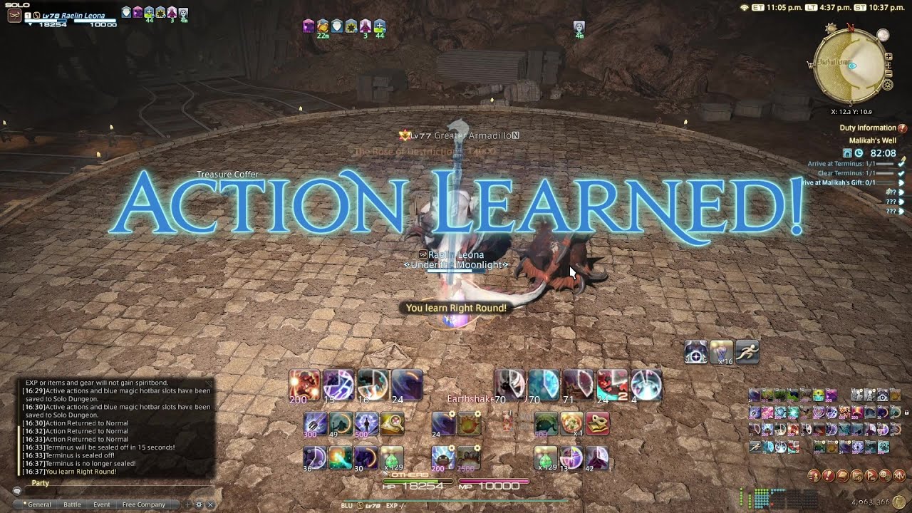 [Blue Mage Spells][Full Dungeon Run] Final Fantasy XIV: Right Round ...