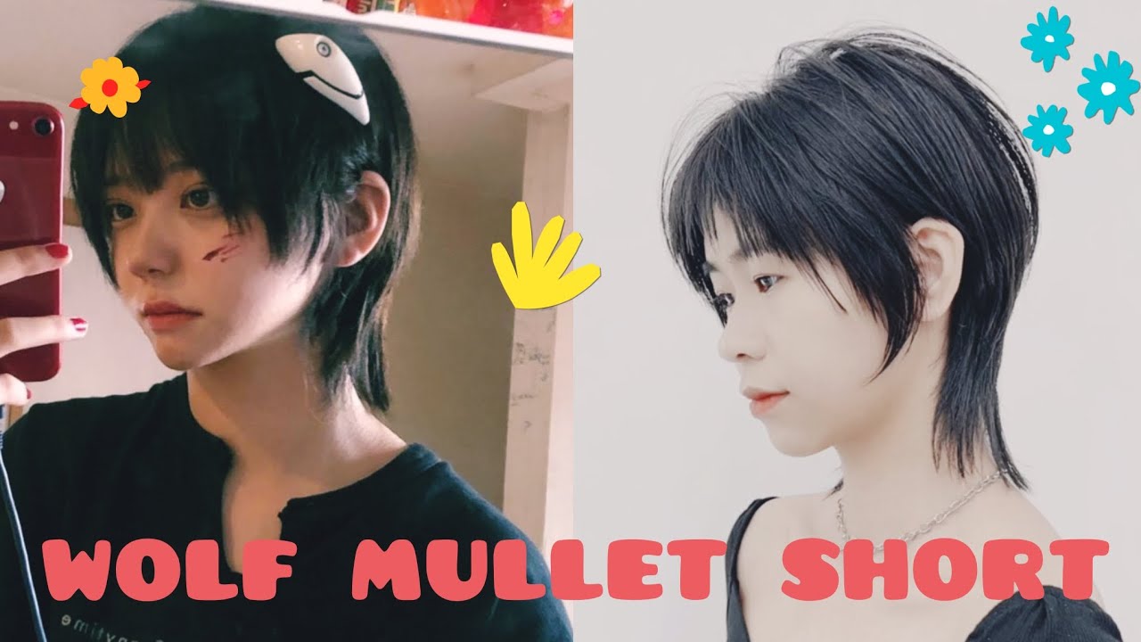 WOLF Mullet Short (pixie) - TUTORIAL [step by step] #NewHairCut - YouTube