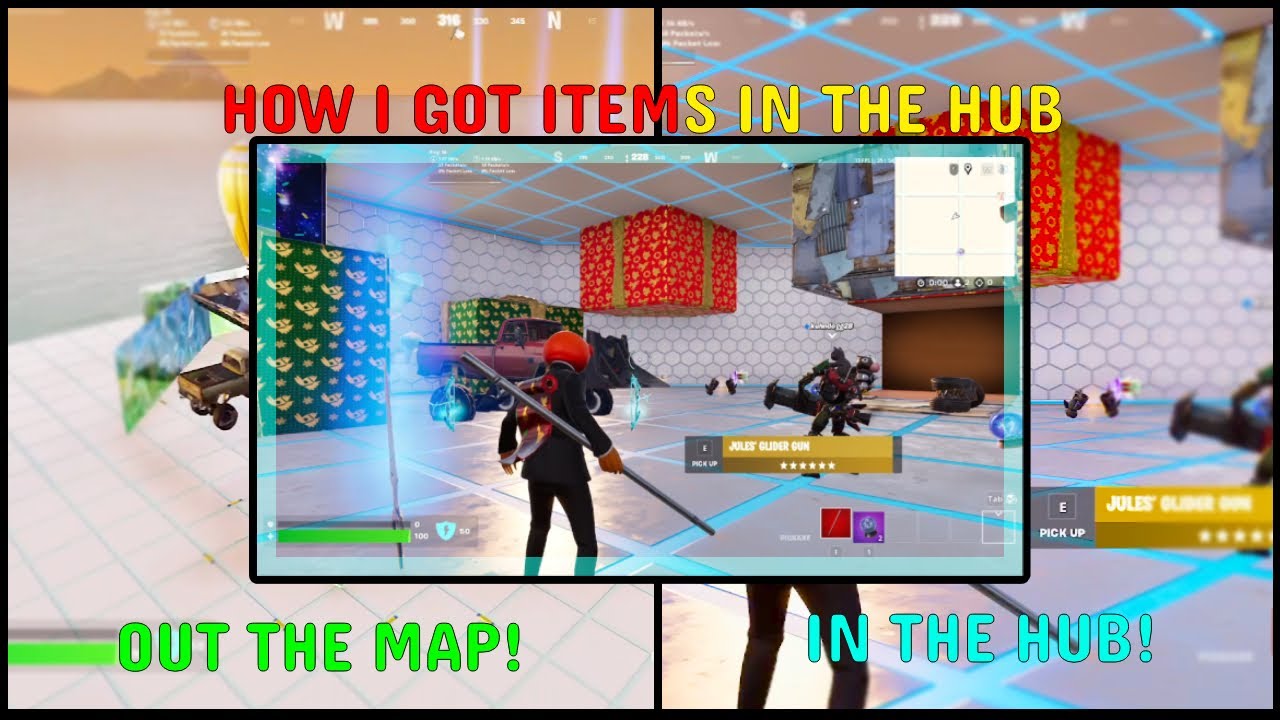How To Get Items in The (FORTNITE HUB) - YouTube