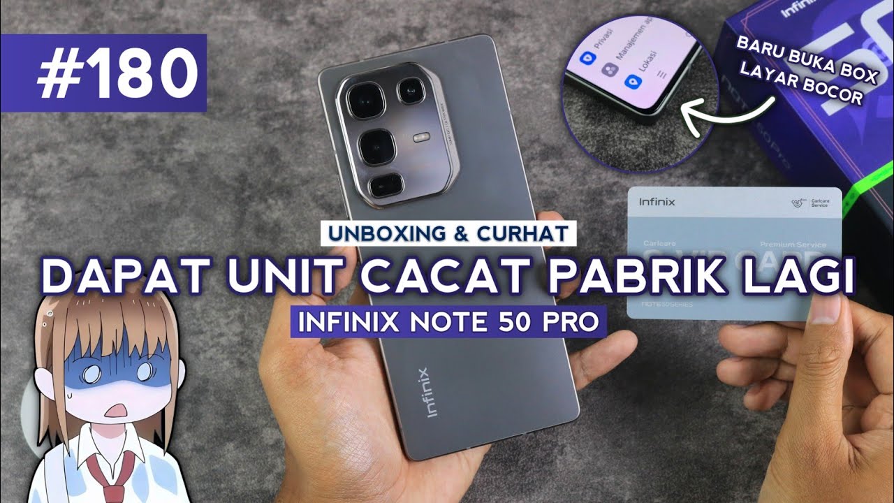 BELI HP GRATIS TAMASYA SERVICE CENTER! - Unboxing INFINIX NOTE 50 PRO ...