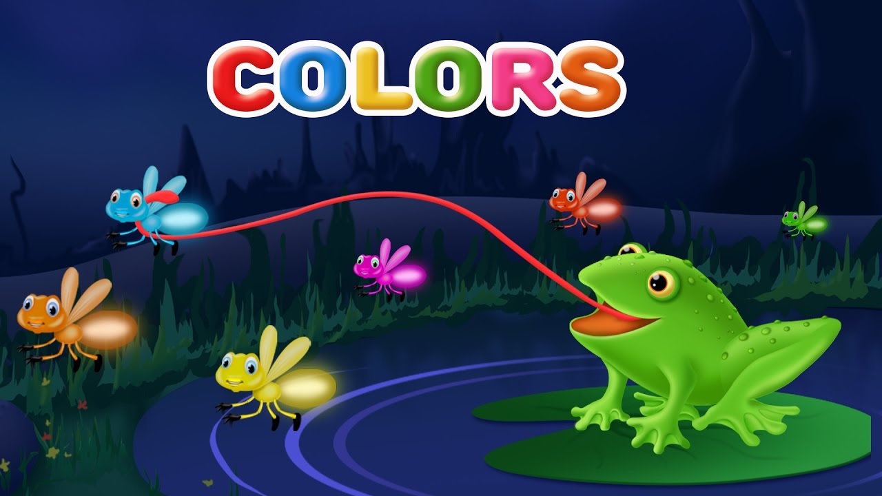 Learn Colors With Frog | Frog Insects Fun Colors For Children - YouTube