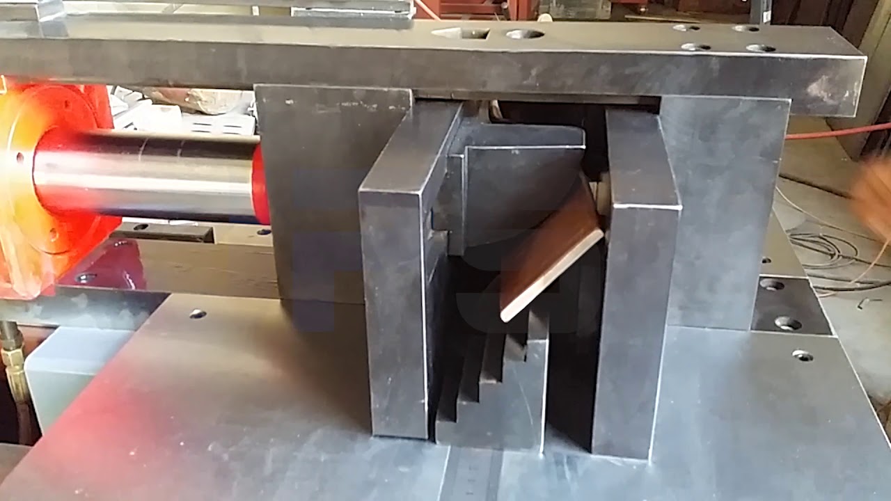 Copper busbar bending -- Twisting - YouTube