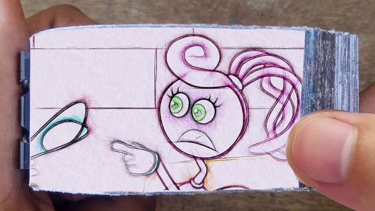 Who ? Mommy Long Legs Vs Fart - Poppy Playtime Animation | Flip Book ...